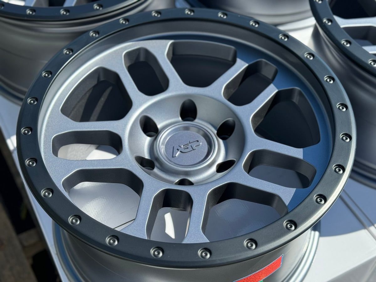 17" AGP TRUX 6x139.7 6x5.5 Black Toyota Tacoma 4runner Chevy Silverado ...