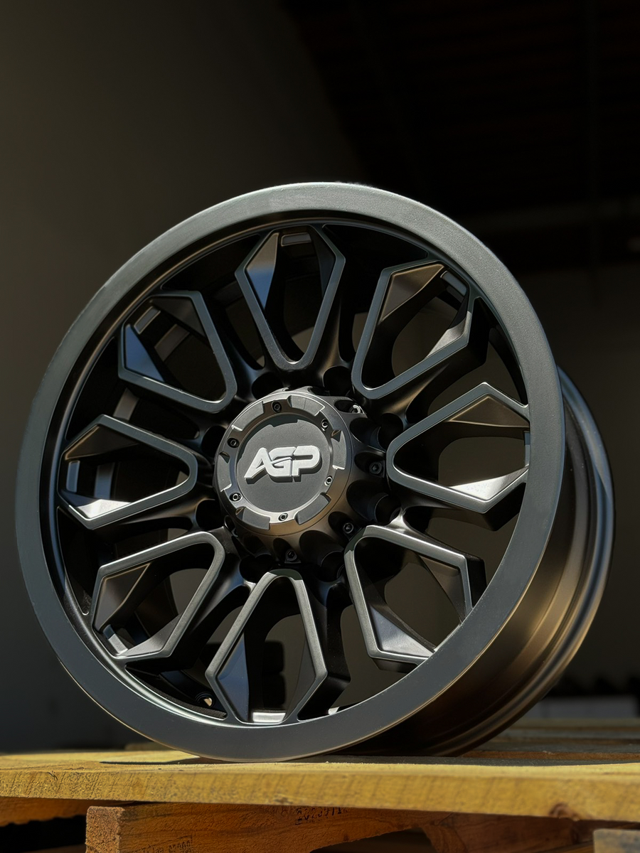 18" AGP HD 8x180 Black Rims Dodge RAM 2500 3500 Chevy Silverado GMC ...